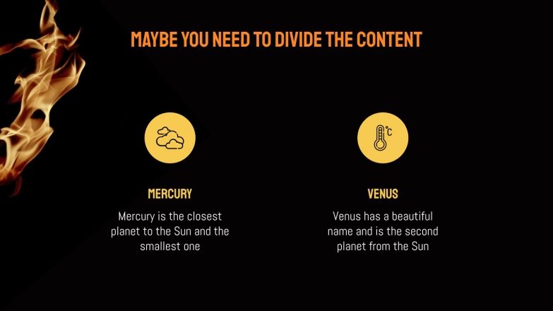 Fire Background Google theme Slides and PowerPoint template