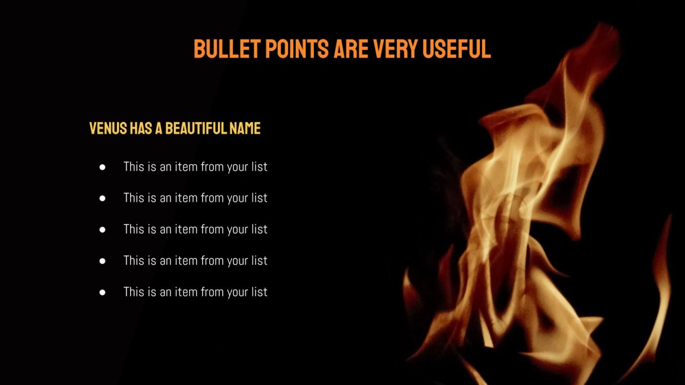 Fire Background Google theme Slides and PowerPoint template