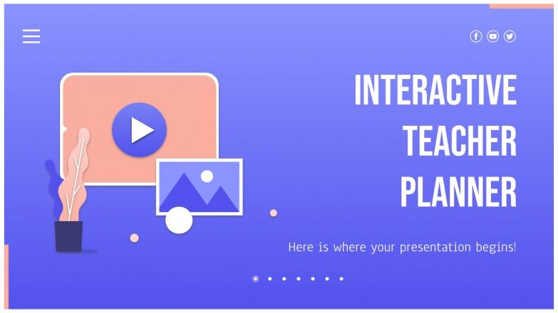Interactive Teacher Planning Google Slides and PPT template