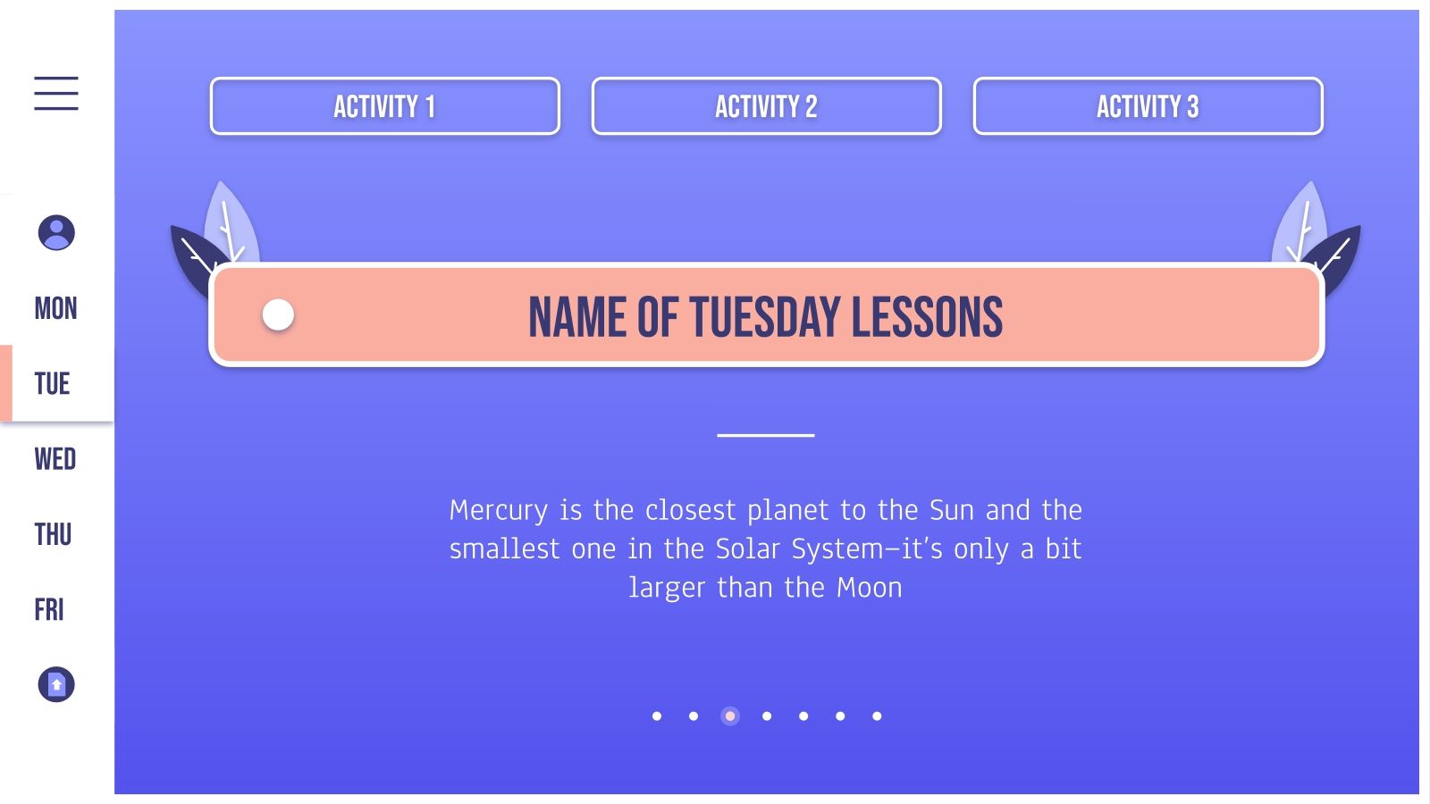 Interactive Teacher Planning Google Slides and PPT template
