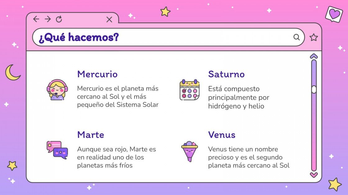Kawaii Interface for an Agency | Google Slides & PowerPoint