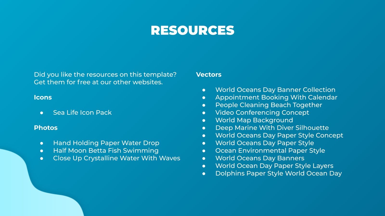 World Oceans Day Google Slides theme and PowerPoint template