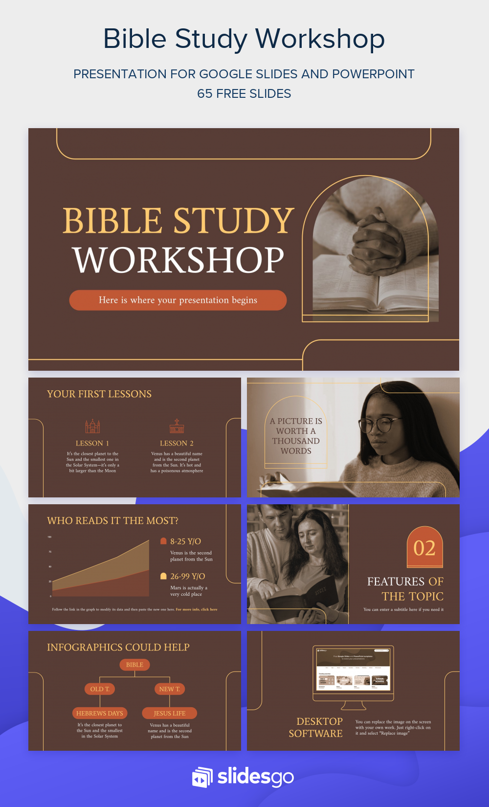 Bible Study Workshop | Google Slides & PowerPoint template