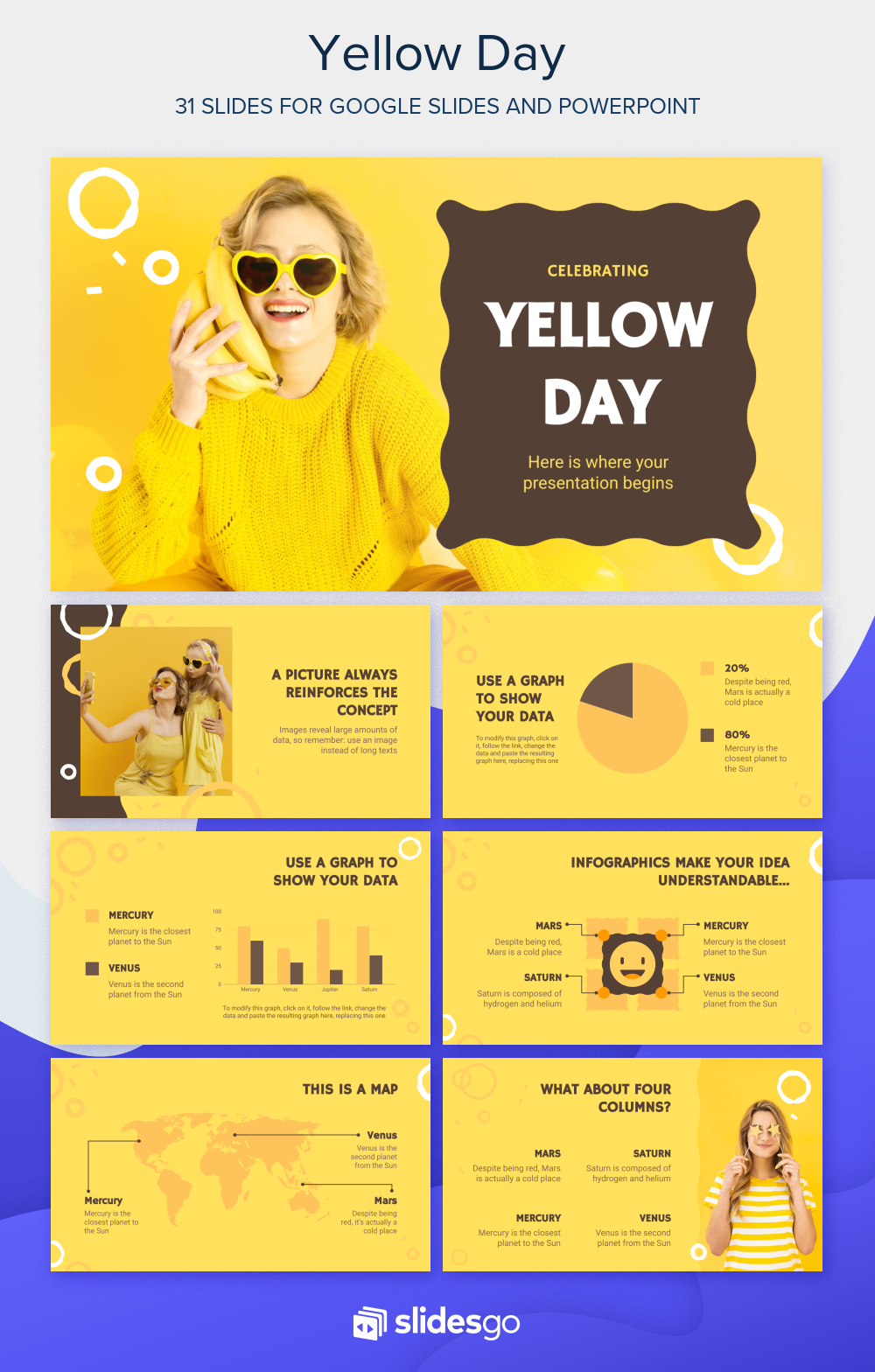 Yellow Day Google Slides theme and PowerPoint template