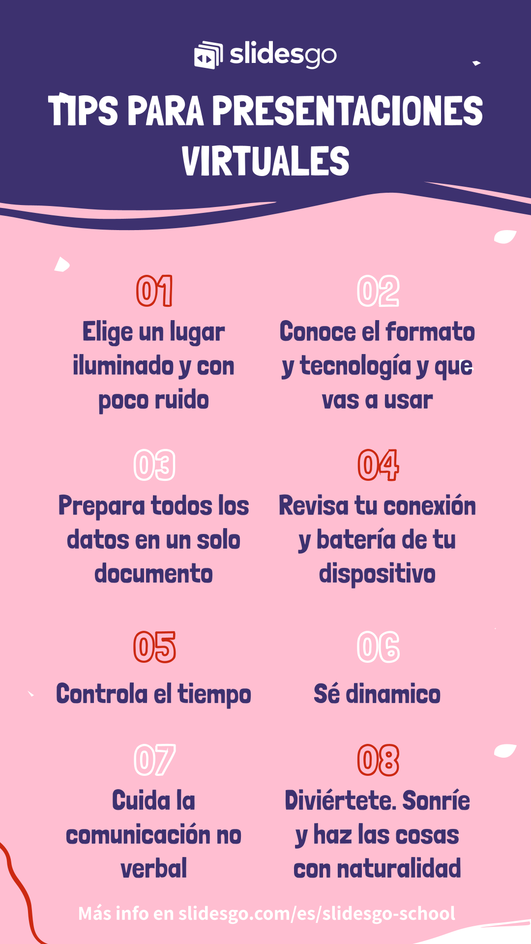 8 Tips para presentaciones virtuales | Slidesgo