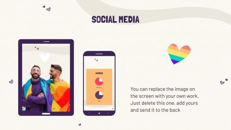 Mídia social LGBT+ | Modelo do Google Slides e PowerPoint