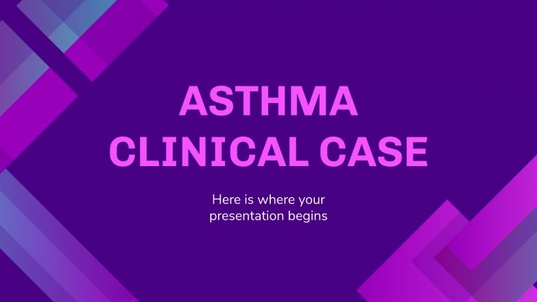 Asthma Clinical Case Google Slides and PowerPoint template