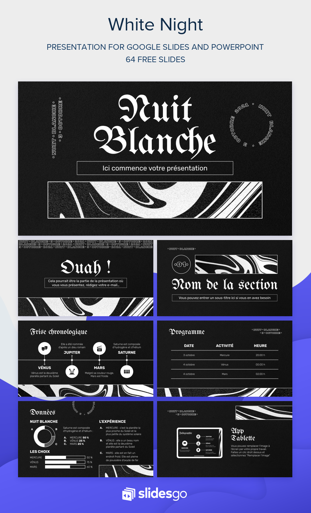 White Night | Google Slides & PowerPoint template