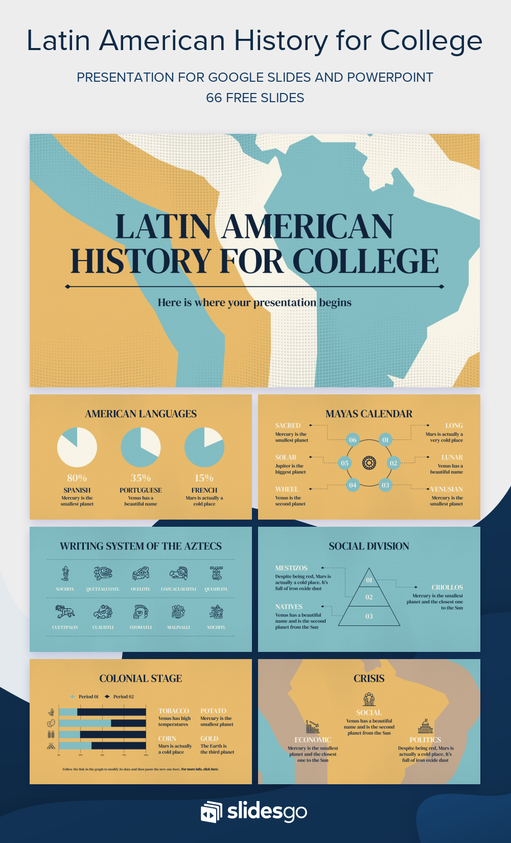 Latin American History for College | Google Slides & PPT