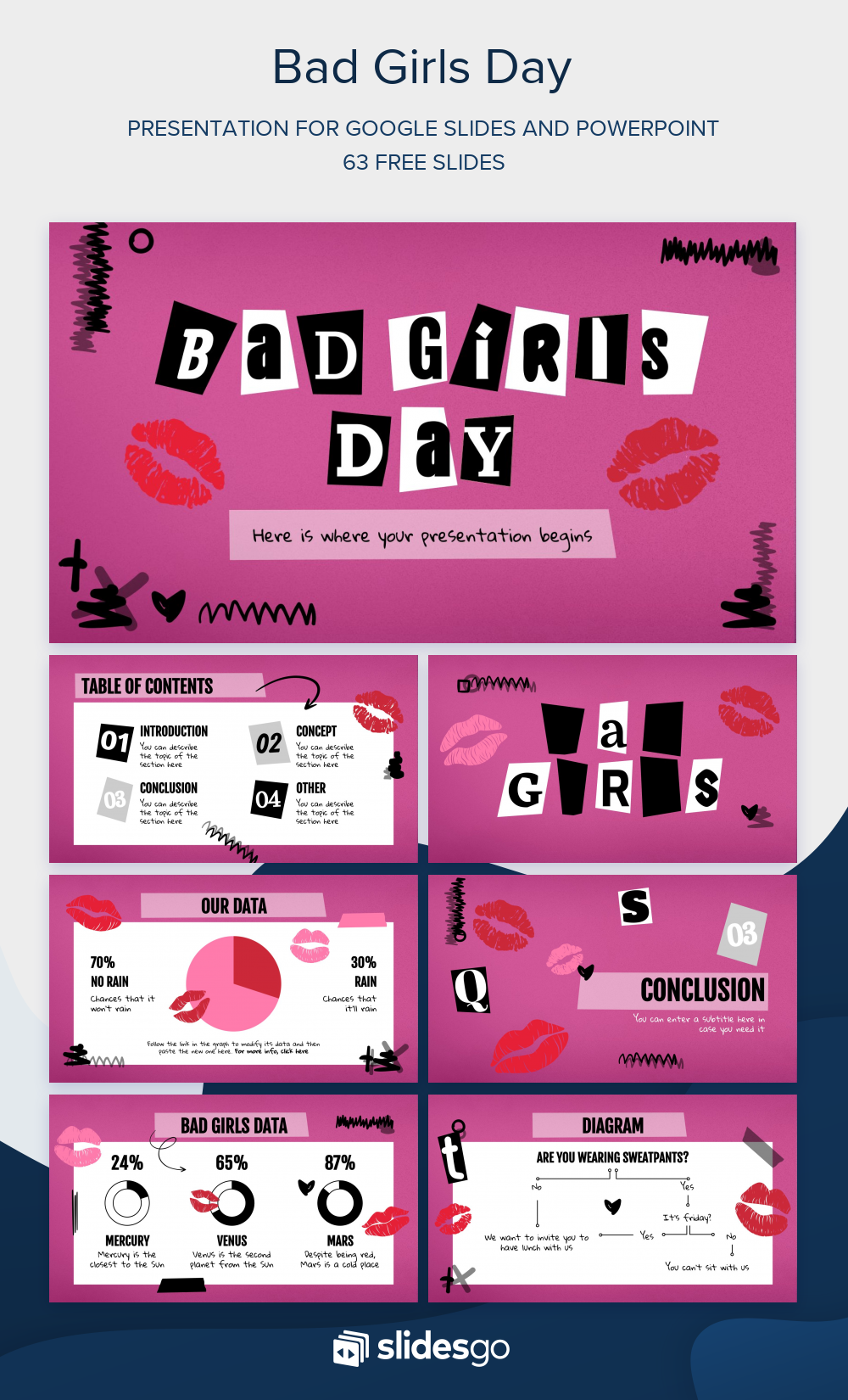 Bad Girls Day | Google Slides & PowerPoint template