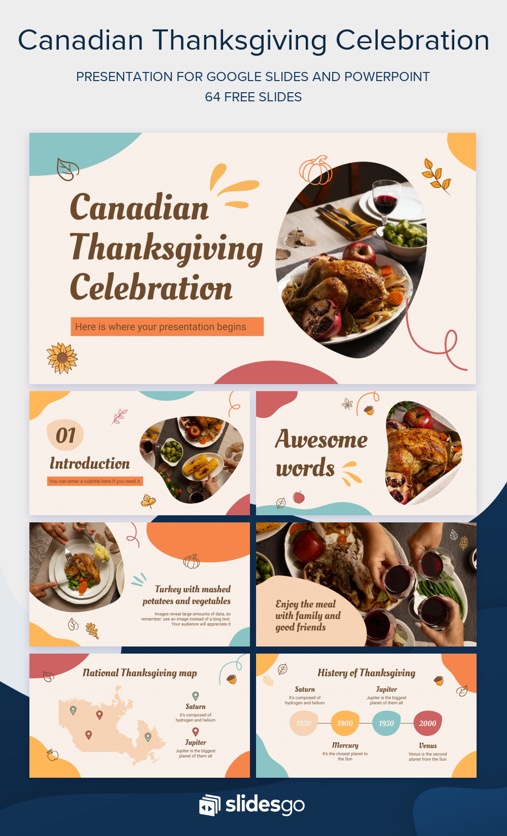 Canadian Thanksgiving Celebration | Google Slides & PowerPoint