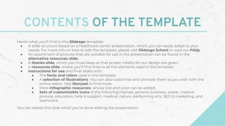 Formal Healthcare Center Google Slides Theme and PowerPoint Template