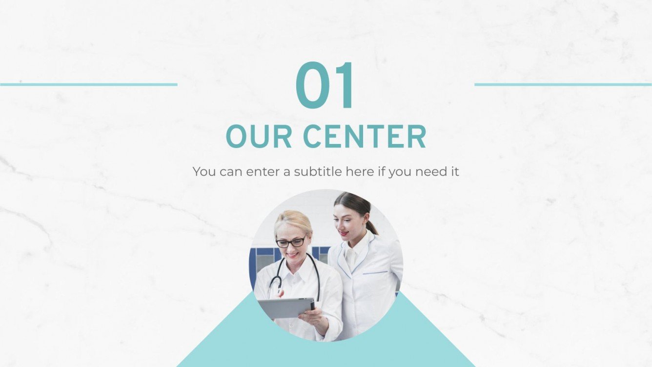Formal Healthcare Center Google Slides Theme and PowerPoint Template