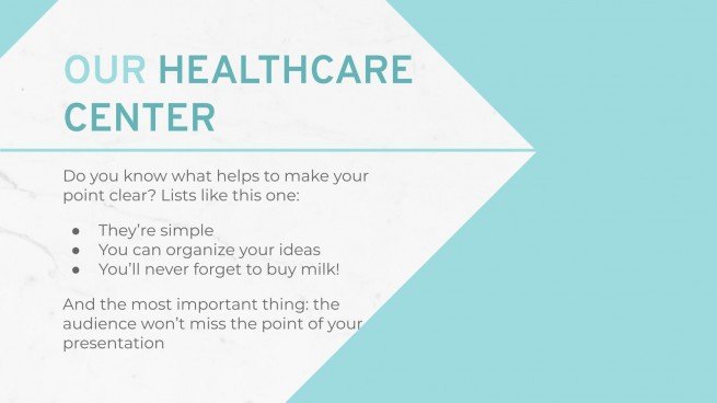 Formal Healthcare Center Google Slides Theme and PowerPoint Template