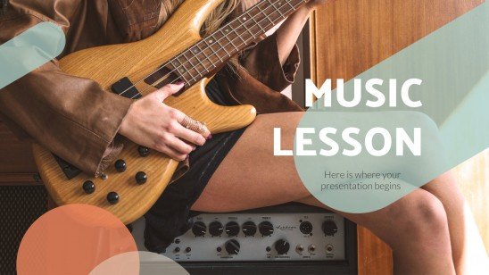 Music Lesson Google Slides Theme and PowerPoint Template