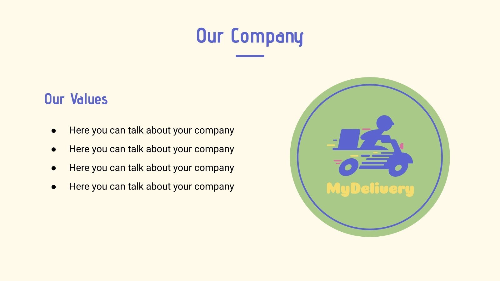 Food Delivery App Google Slides Theme and PowerPoint Template