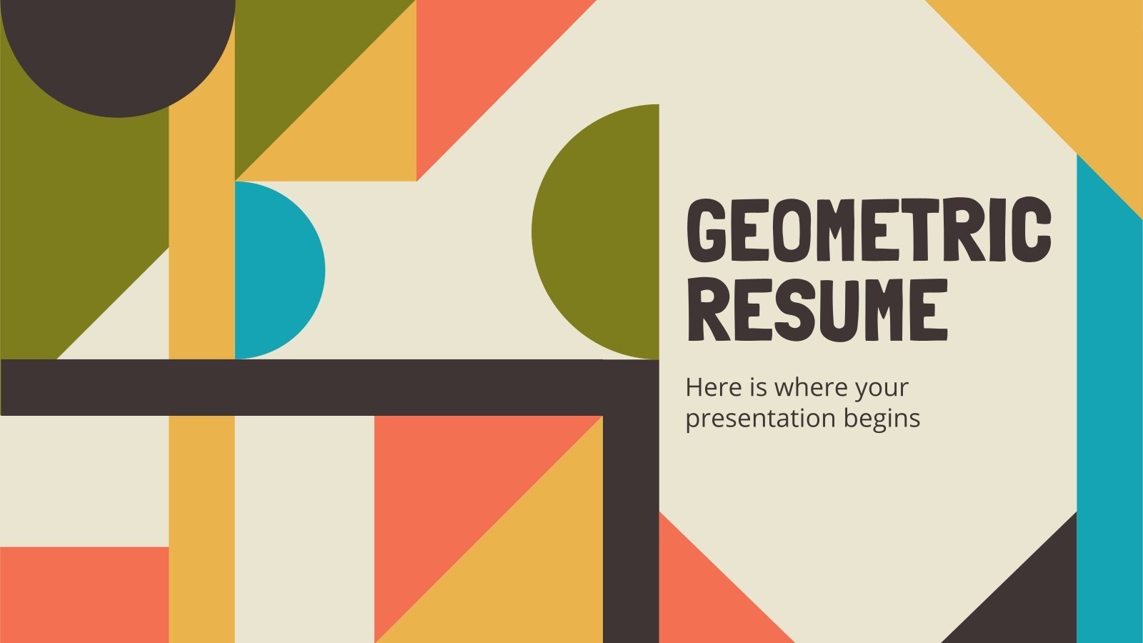 Plantillas gratis con estilo Geométrico para Google Slides y PPT