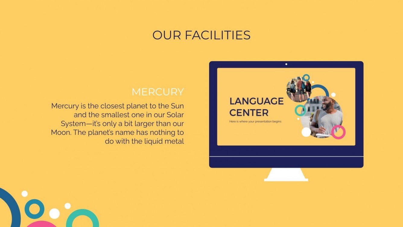 Language Center Google Slides Theme and PowerPoint Template