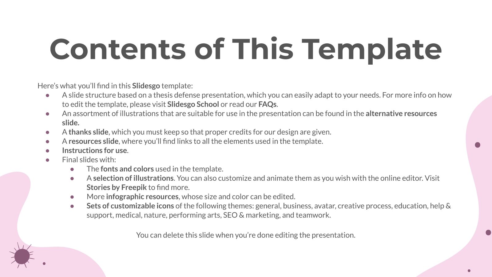 Biology Thesis Google Slides theme and PowerPoint template