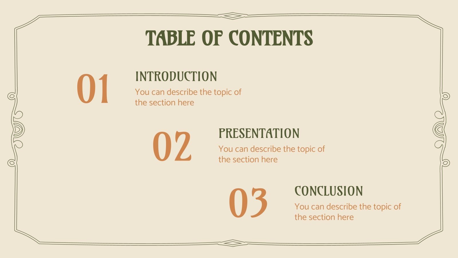 Welcome to Art Nouveau Google Slides theme & PPT template