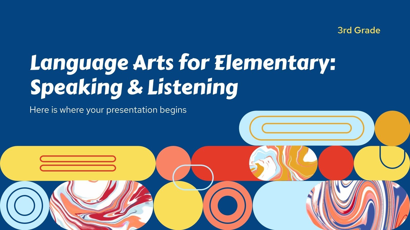Language Arts: Speaking & Listening | Google Slides & PPT