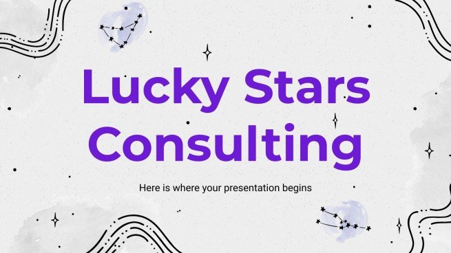 Free Google Slides and PowerPoint templates with stars