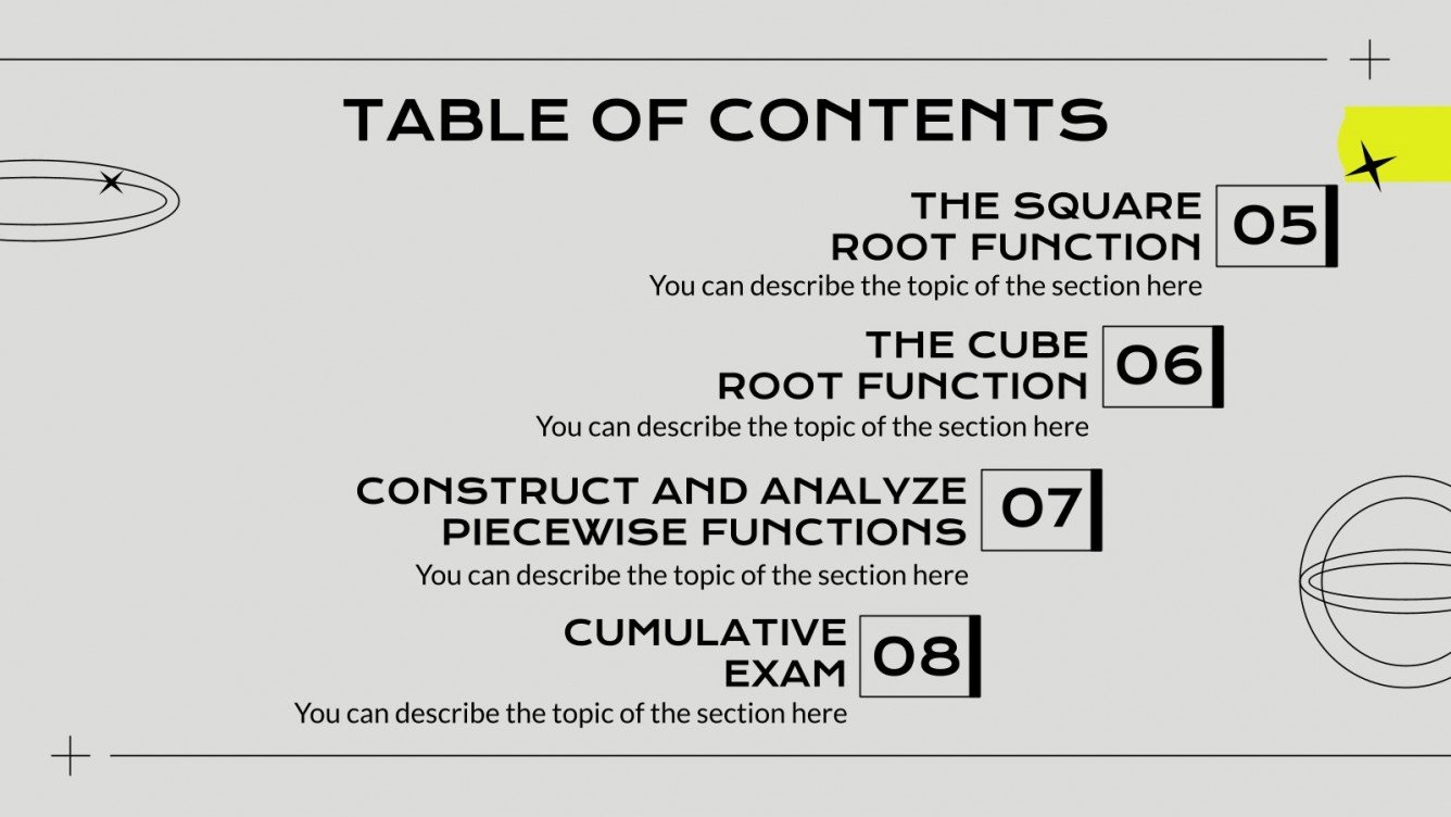 Nonlinear functions for 9th grade | Google Slides & PowerPoint