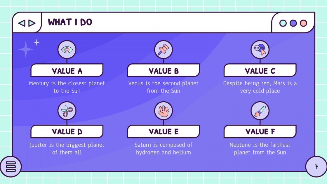 Kawaii Interface Portfolio | Google Slides & PowerPoint