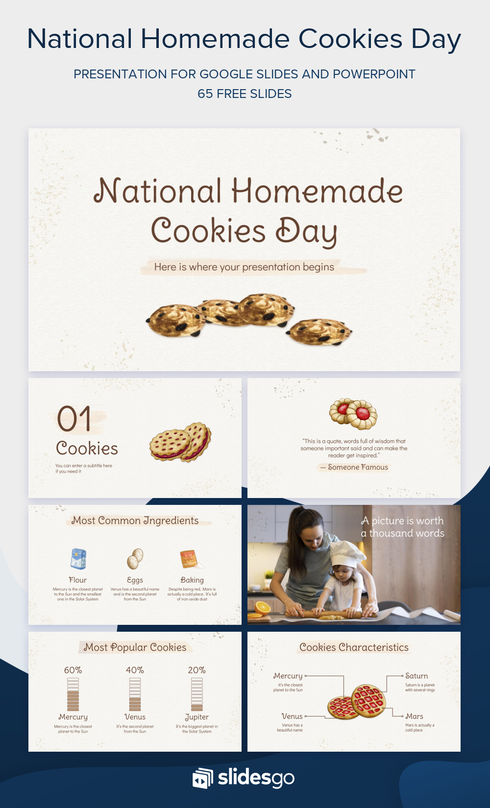 National Homemade Cookies Day | Google Slides & PowerPoint
