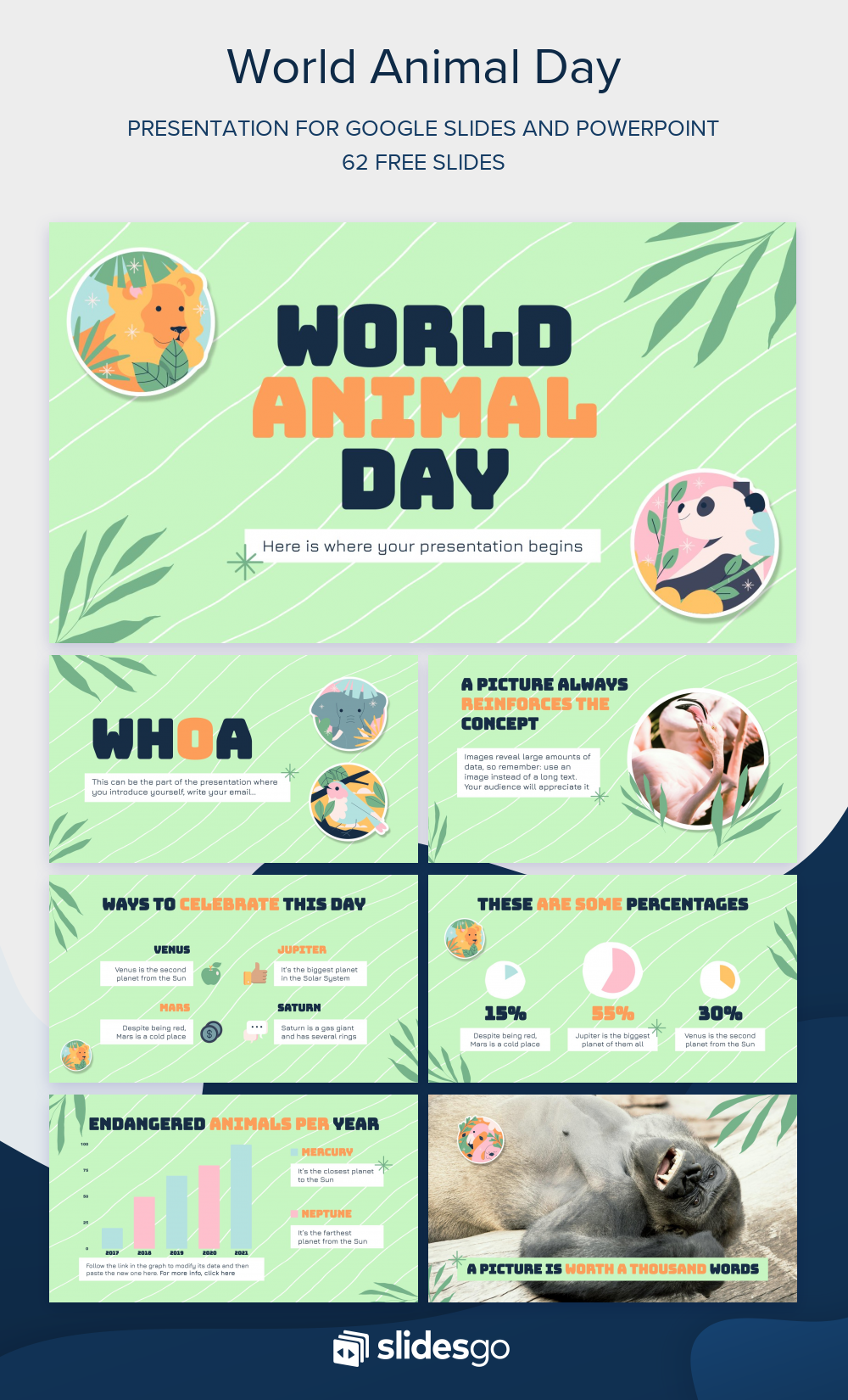 World Animal Day | Google Slides & PowerPoint template