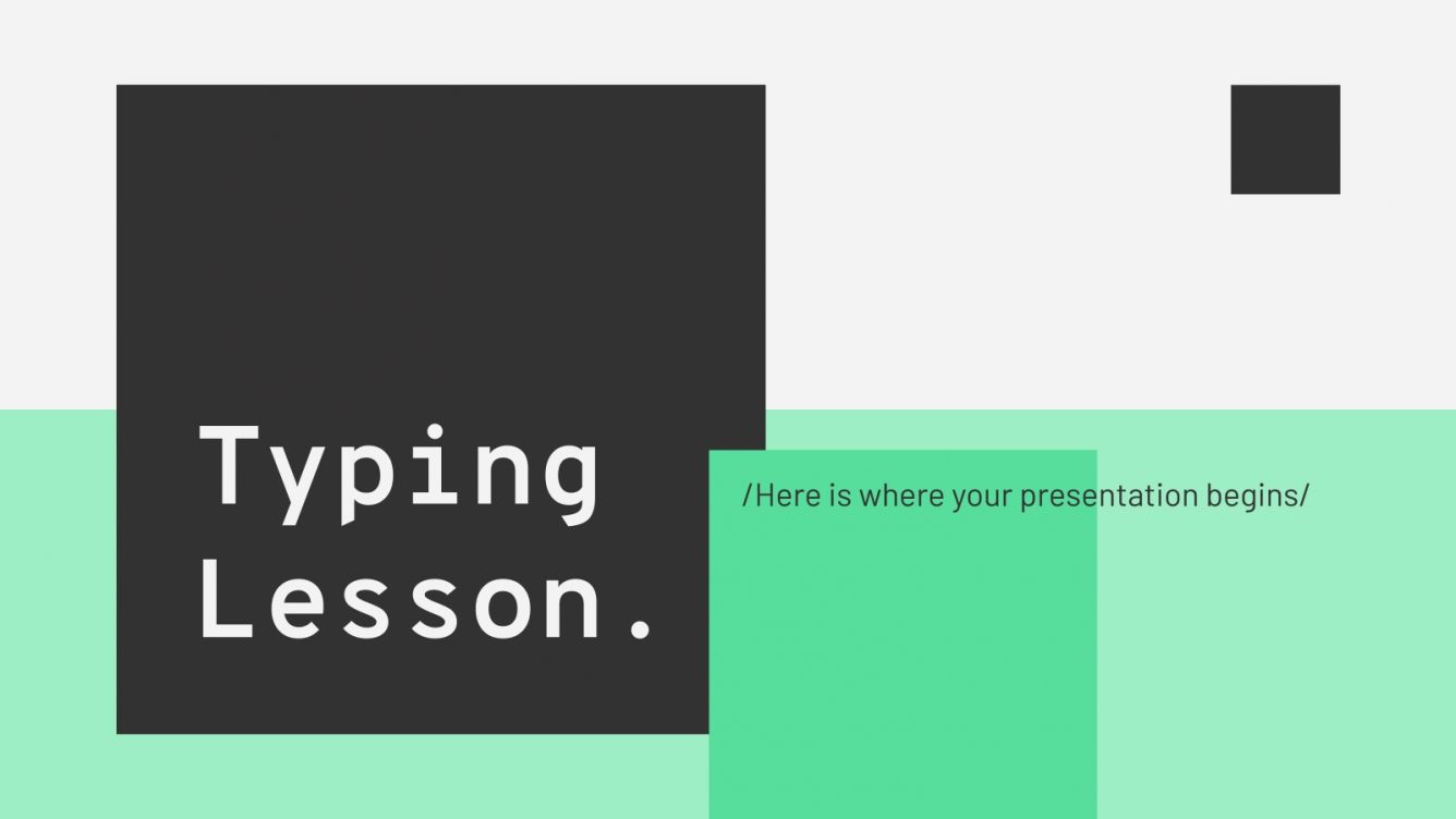 Typing Lesson Google Slides theme and PowerPoint template