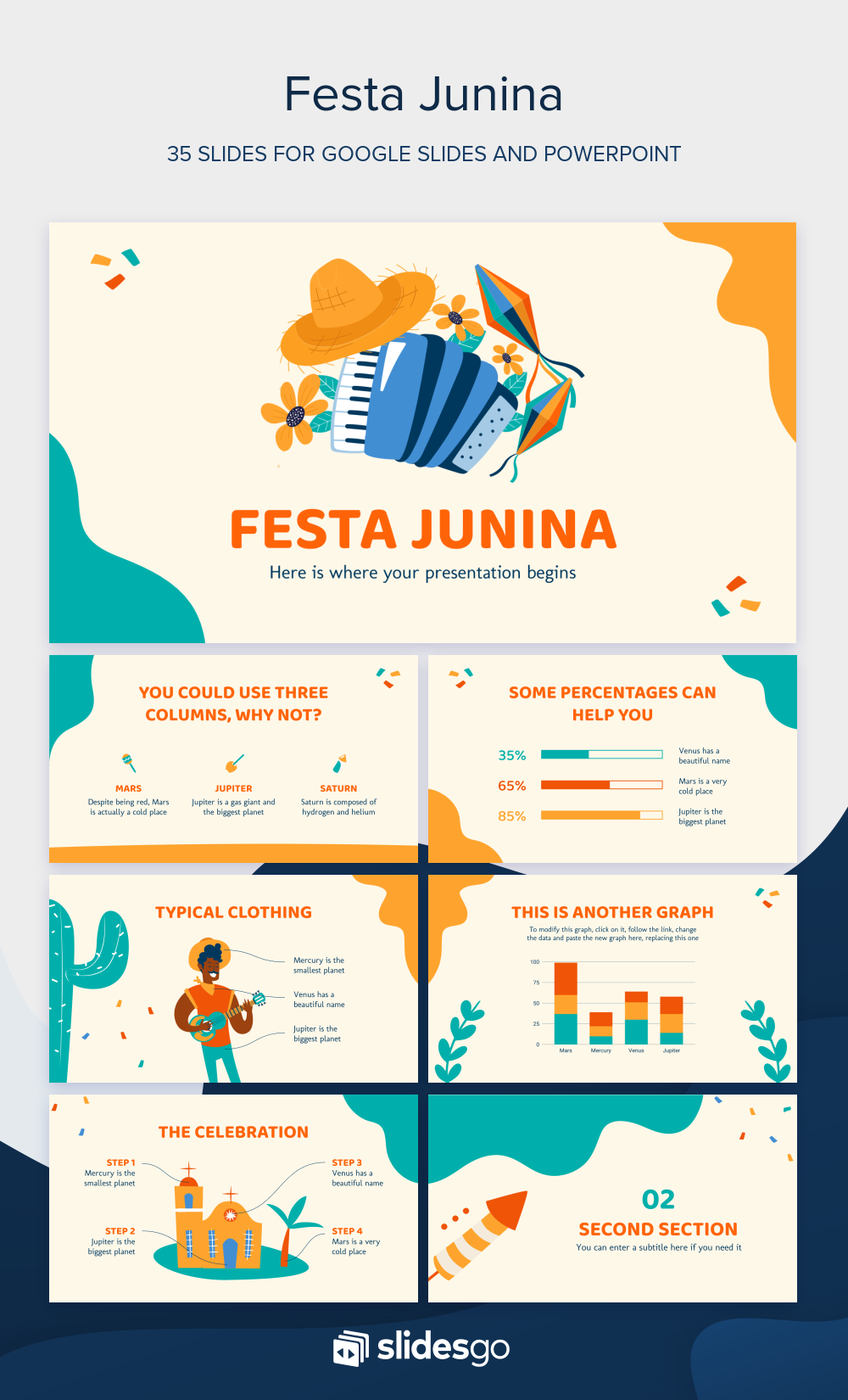 Festa Junina Google Slides theme and PowerPoint template