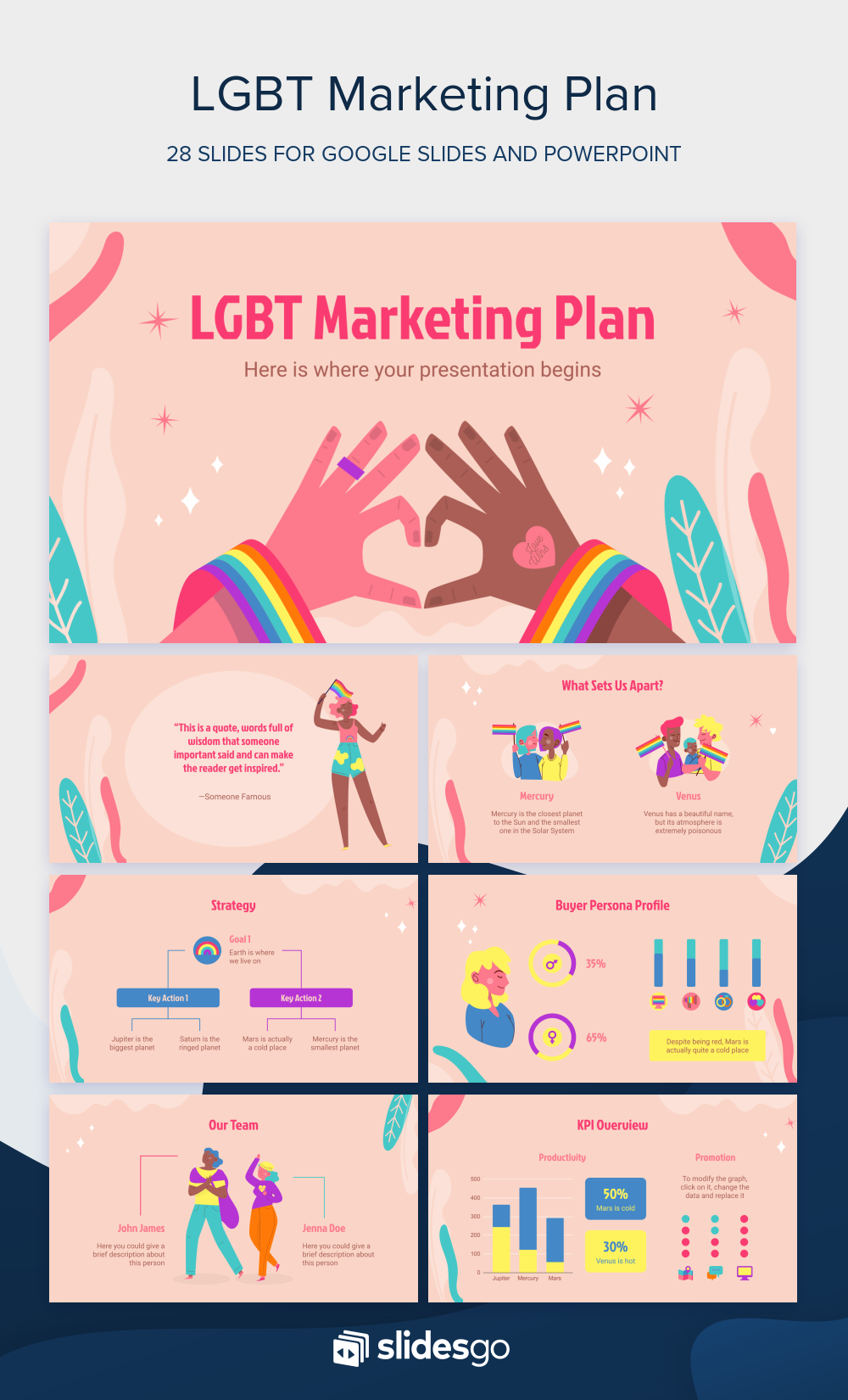 Page 2 | LGBT Marketing Plan Google Slides and PowerPoint template