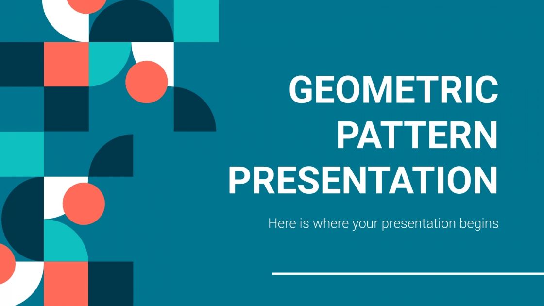 Geometric Pattern Google Slides and PowerPoint presentation