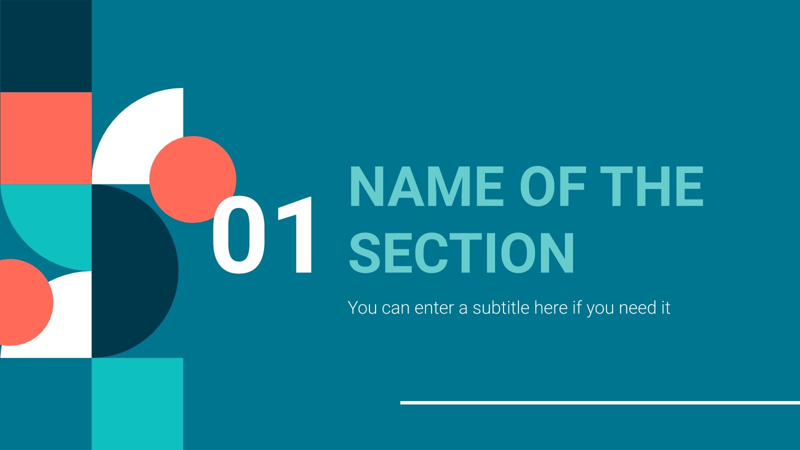 Geometric Pattern Google Slides and PowerPoint presentation