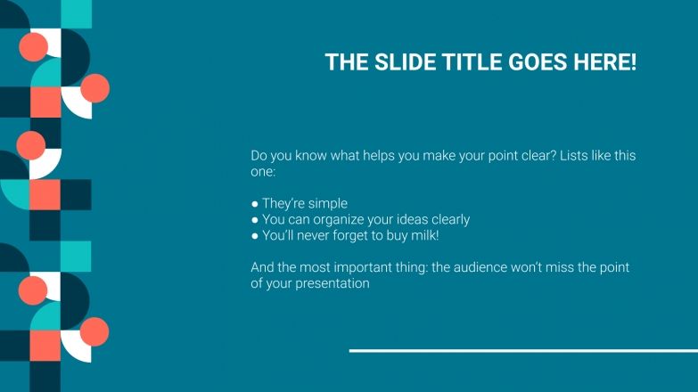 Geometric Pattern Google Slides and PowerPoint presentation