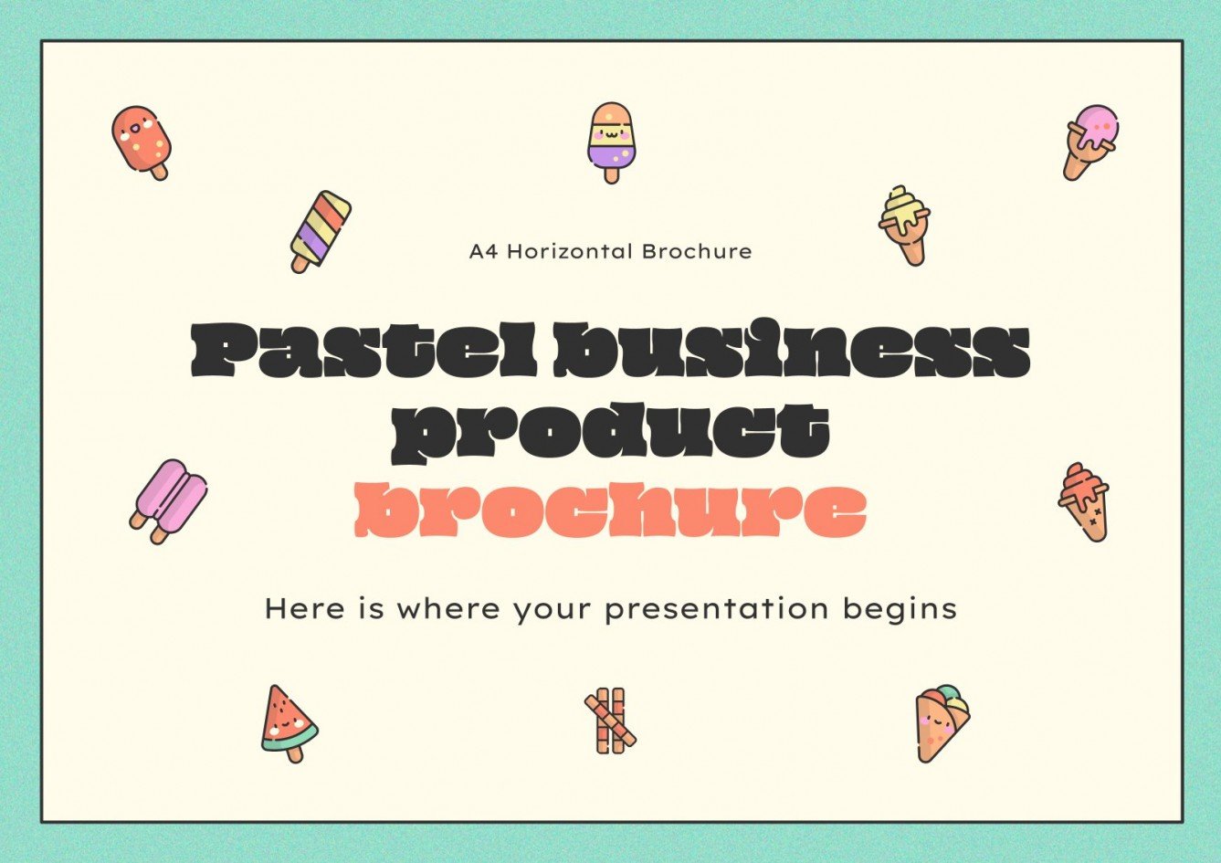 Pastel Business Product Brochure | Google Slides & PPT