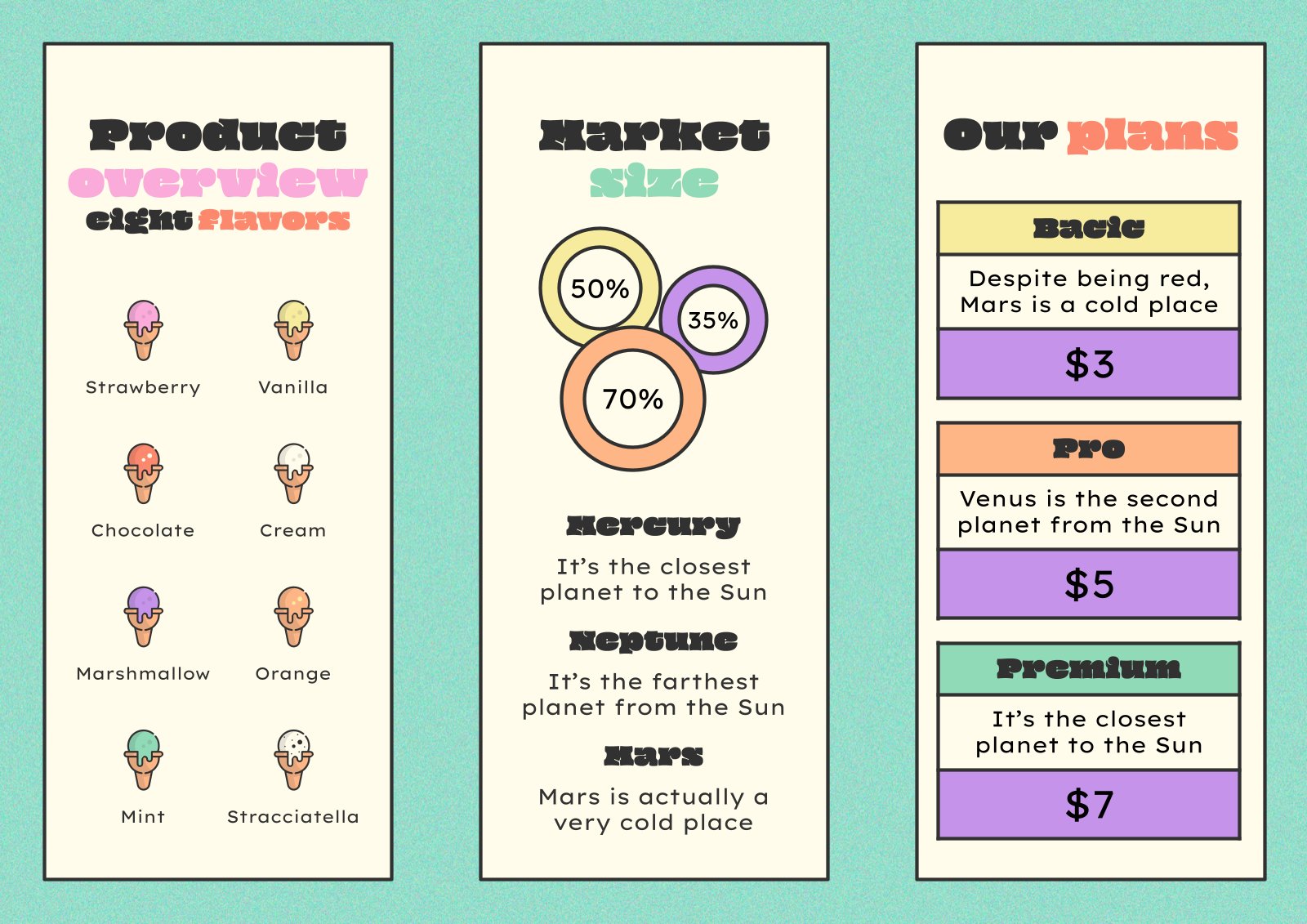 Pastel Business Product Brochure | Google Slides & PPT