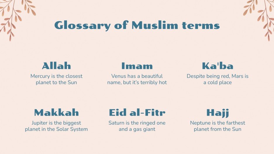 Muslim Culture for Pre-K | Google Slides & PowerPoint