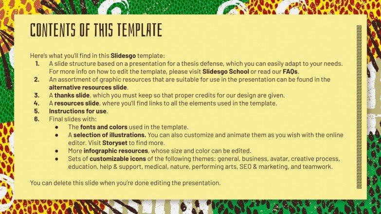 African Indigenous Tribes Thesis I Google Slides & PPT