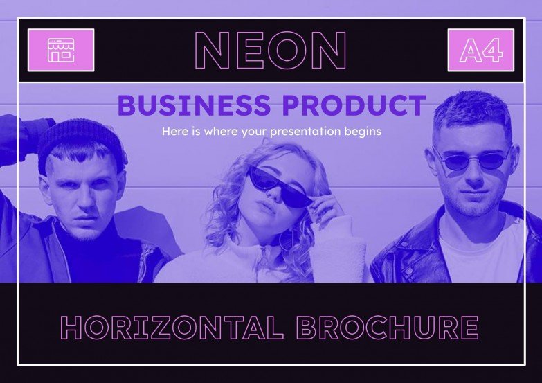 Free Neon Google Slide themes and PowerPoint templates
