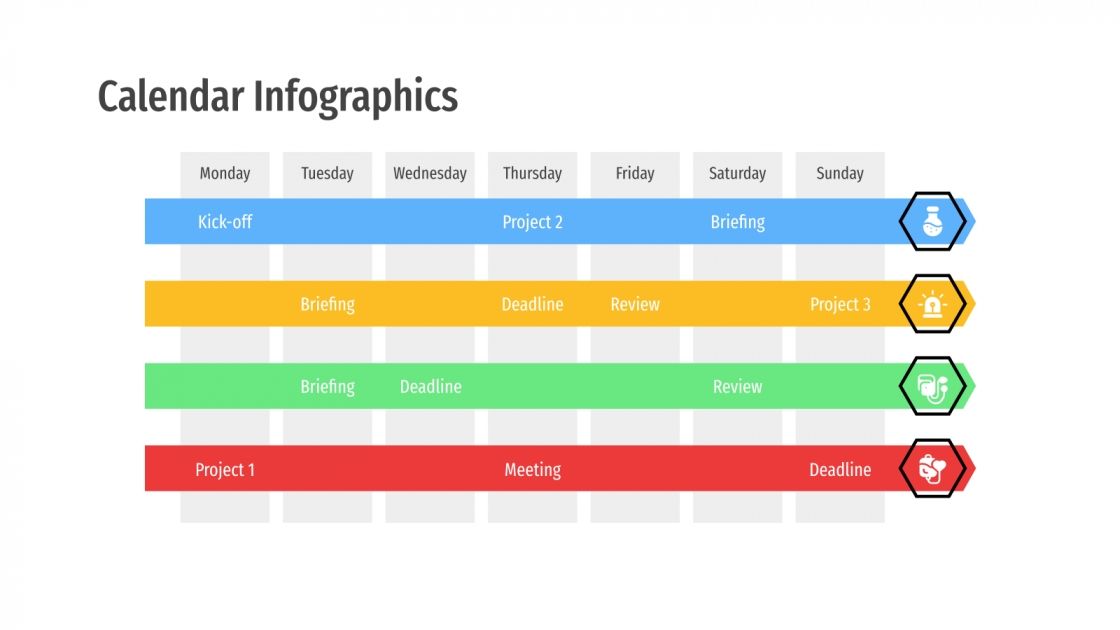 Infografías de calendarios | Plantilla de Google Slides y PPT