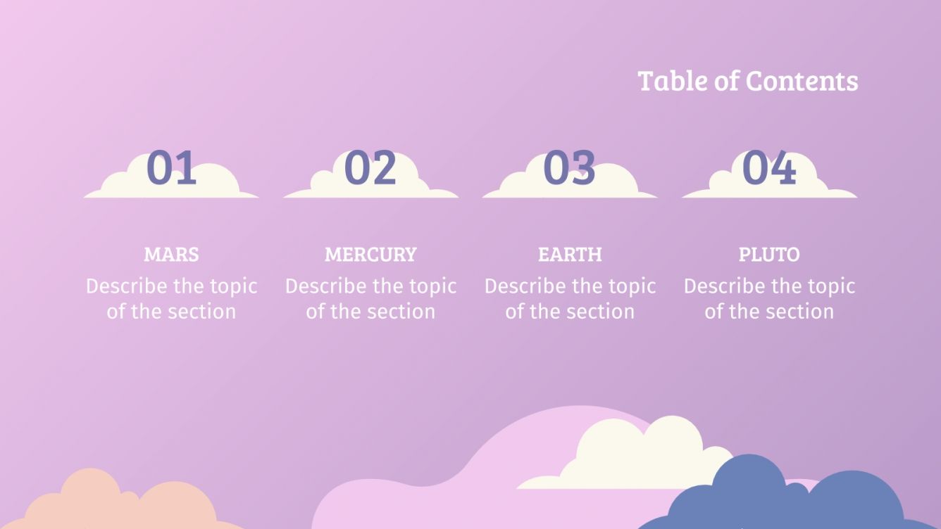 Sky Clouds Google Slides theme and PowerPoint presentation