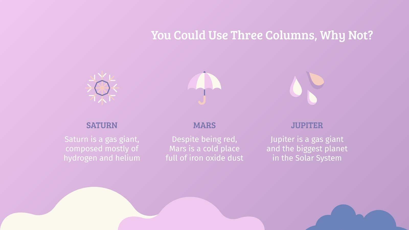 Sky Clouds Google Slides theme and PowerPoint presentation