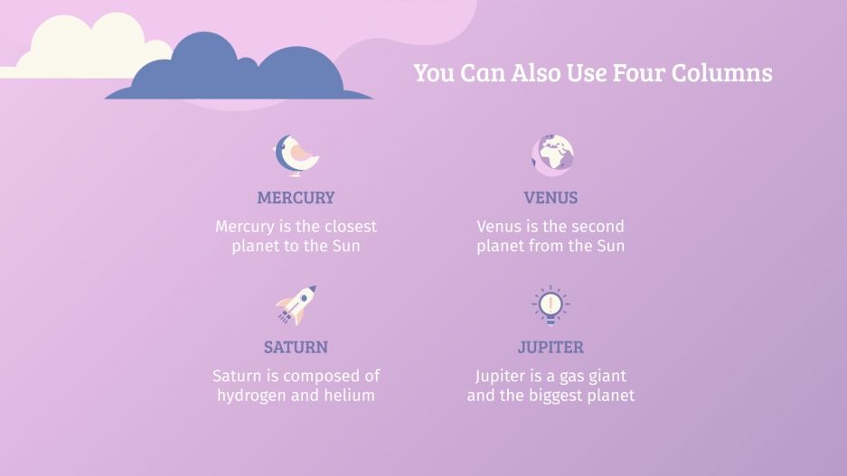 Sky Clouds Google Slides theme and PowerPoint presentation