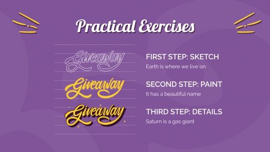 Lettering Workshop Google Slides and PowerPoint presentation