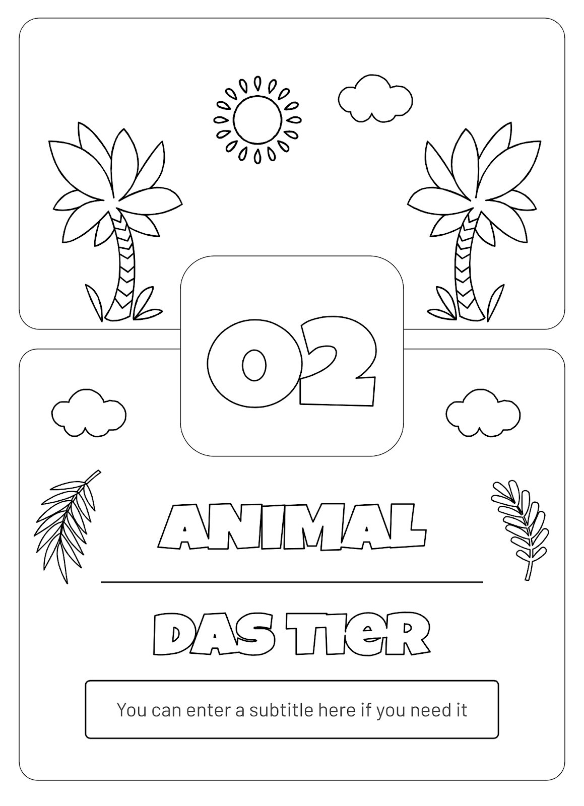 Coloring Pages for German Vocabulary | Google Slides & PPT