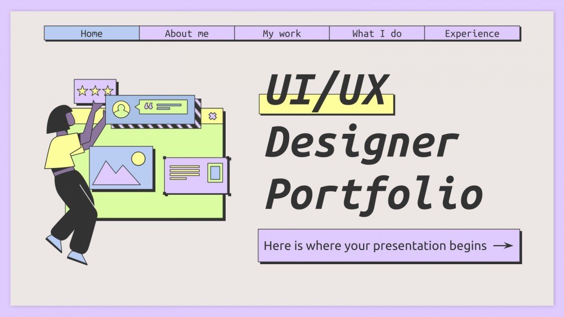 UI/UX Designer Portfolio | Google Slides & PowerPoint Template
