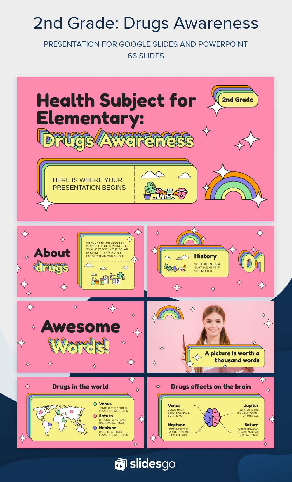 Health Subject for 2nd Grade: Drugs Awareness | Google Slides
