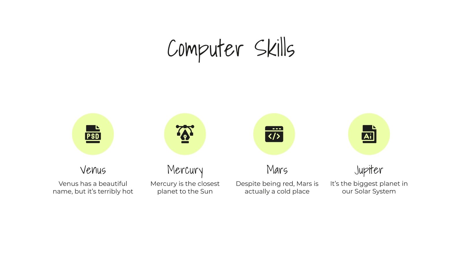 High School Resume Google Slides Theme & PPT Template